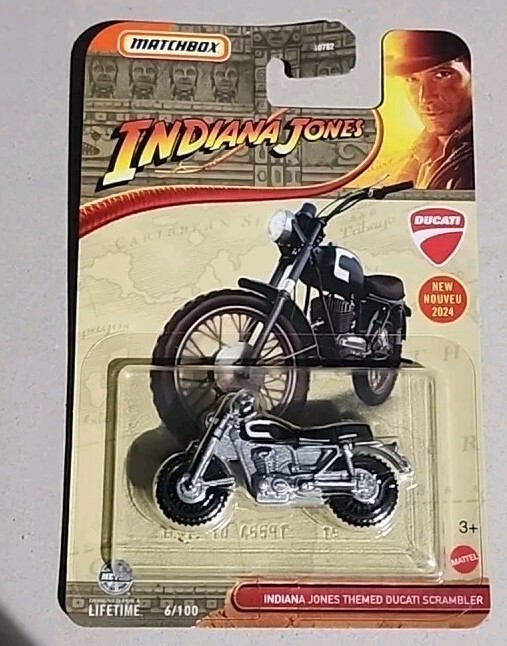 Matchbox Indiana Jones Themed Ducati Scrambler 6/100 2024 HVL10 ...