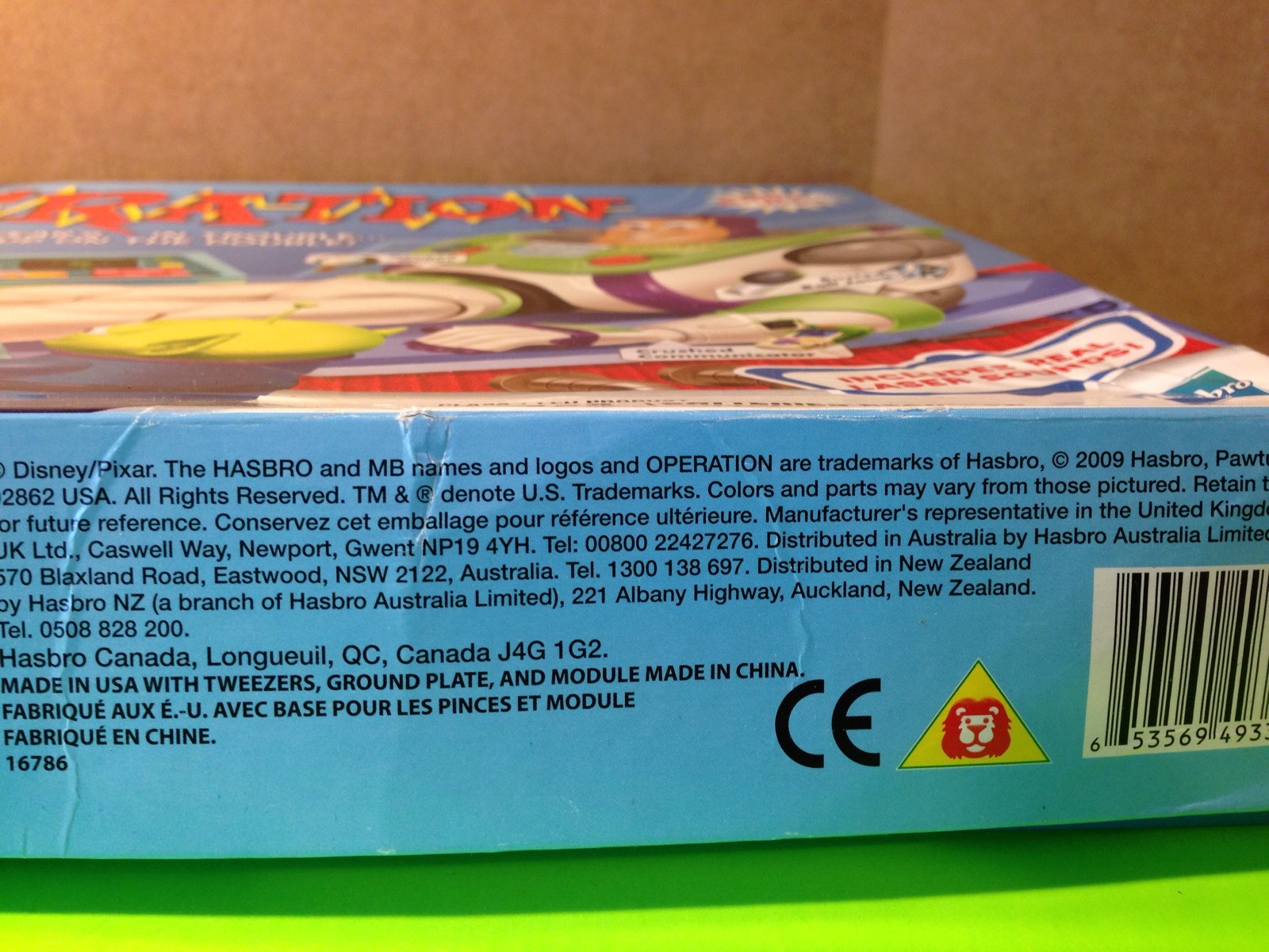 Disney Pixar Toy Story 3 Buzz Lightyear Operation Game Replacement ...