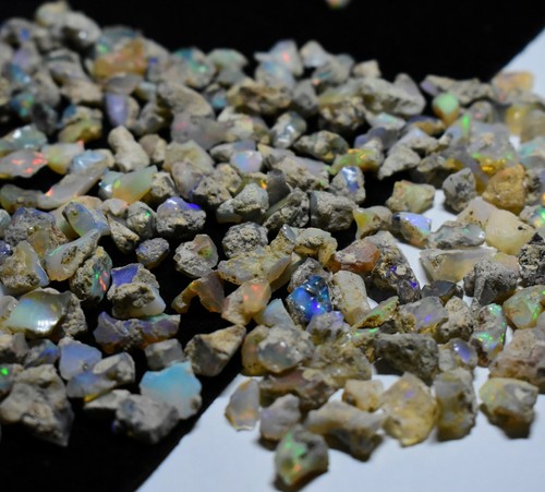 200ct Éthiopien Opale Naturel Gemme Pour Bague Bijoux Multi Couleur ...