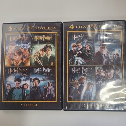 2 Harry Potter DVD sets, 4 movies each 8 total, box 1 years 1-4, box 2 ...