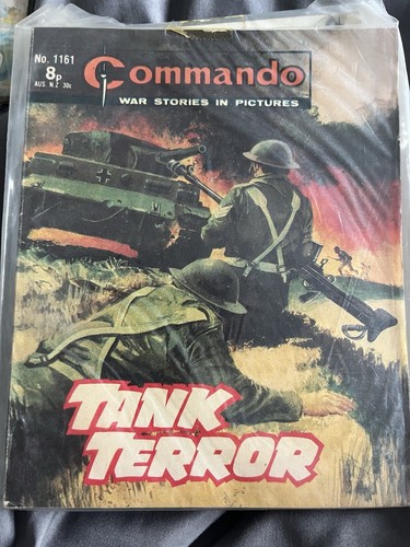 5 x Commando War Comics 1960’s & 1970’s. Bundle Of 5 Mini Books In Plastic Wrap | eBay UK