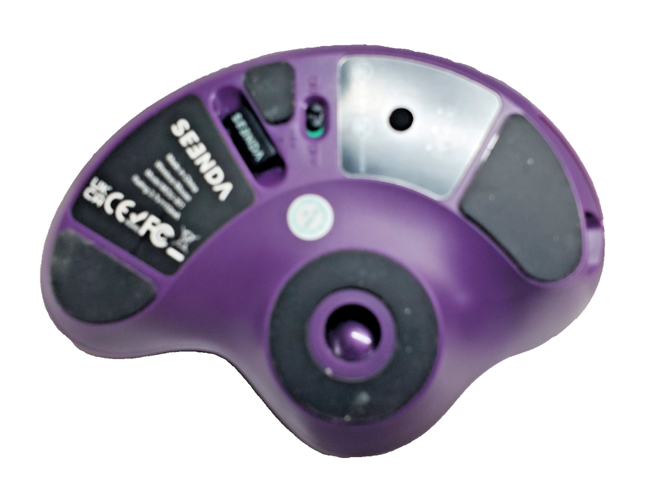 Seenda Wireless Purple Trackball Mouse Bluetooth Ergonomic MBD5 ...