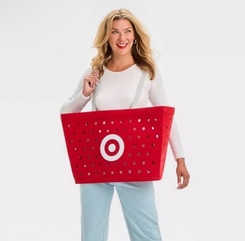 Adult & Kids New With Tags Target Shopping Basket Halloween Costume | eBay