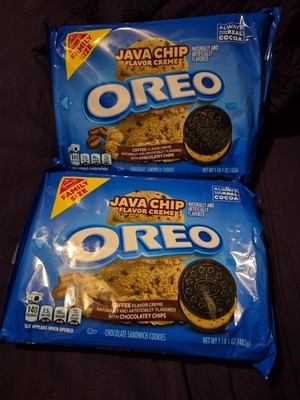 (2) Package Nabisco Java Flavored Creme Oreo Chocolate Sandwich Cookies ...