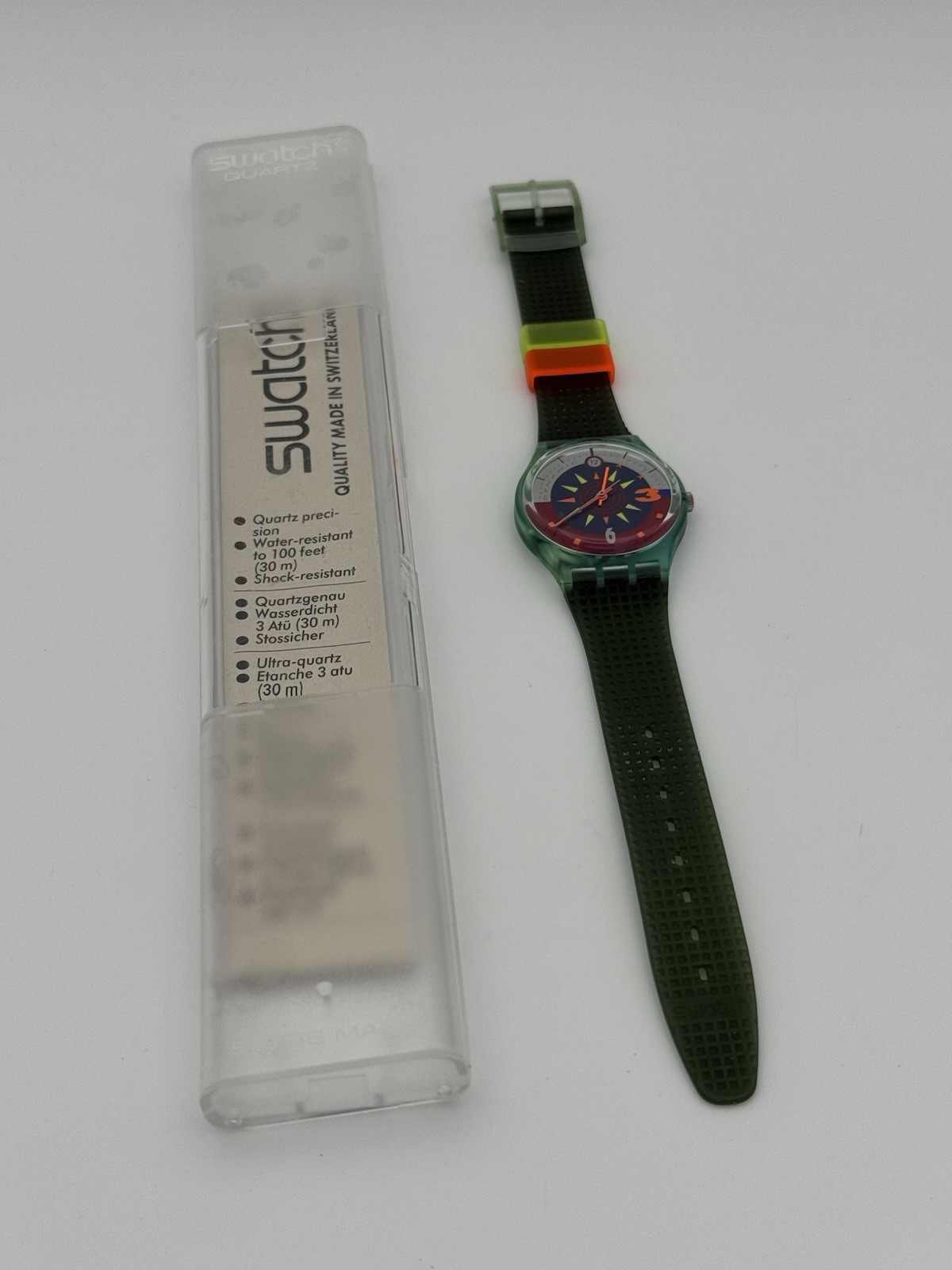 Vintage 1993 Swatch Watch GL105 “Soleil” With Box And… - Gem