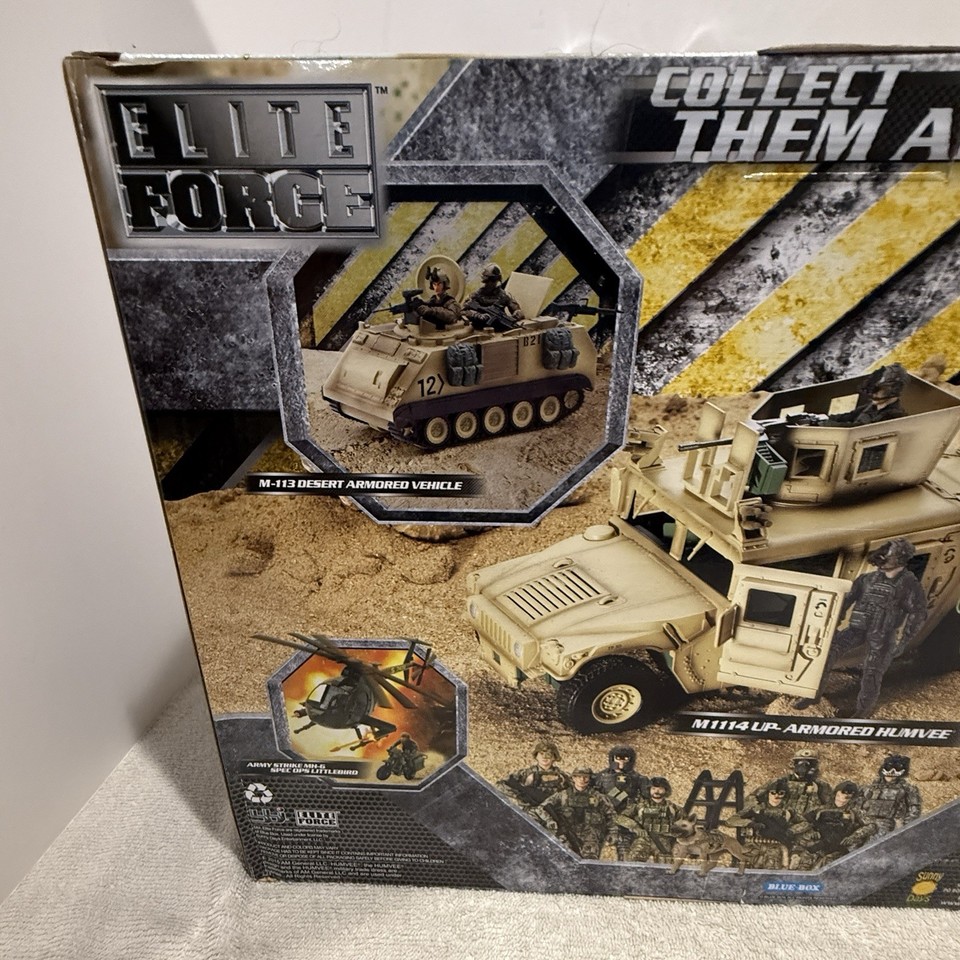 MIB BBI ELITE FORCE 1/18 - M1114 Up-Armored Humvee GI Joe Cobra NEW ...