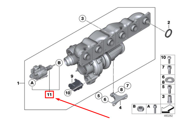 Actuator BMW Turbolader 11658659883 K6t55072 8659883 BMW Borgwarner for ...