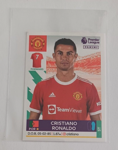 Image Sticker Cromo Cristiano Ronaldo Manchester United Portugal Panini