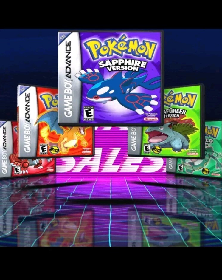 Pokemon Ruby, Sapphire, Leaf Green, Fired Red, Emerald Display Cases ...