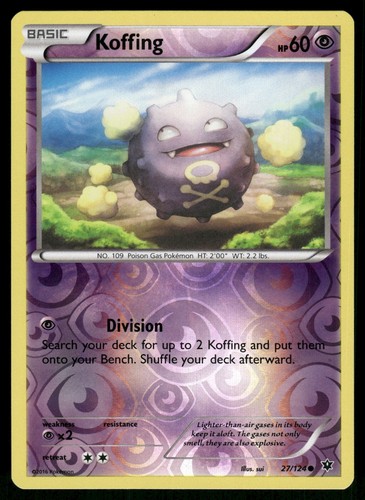 Koffing Reverse Holo 27/124 XY - Fates Collide Pokemon Card | eBay