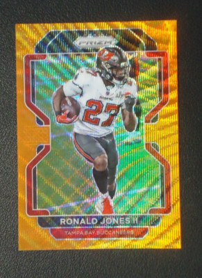 Ronald Jones II 2021 PANINI PRIZM ORANGE HYPER 2/60 Card #295 ...