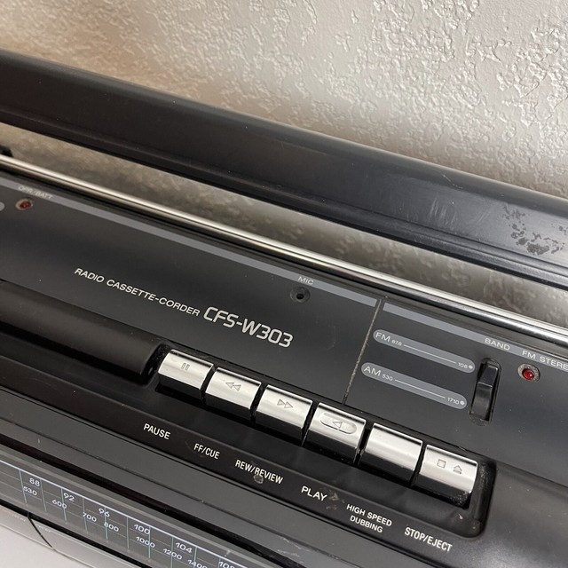 Vintage Sony Cfs-w303 Double Cassette Player Recorder Boombox Am FM ...