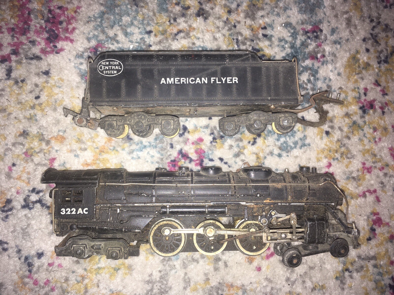 Vintage AC GILBERT American Flyer Train Lot UNTESTED! | eBay