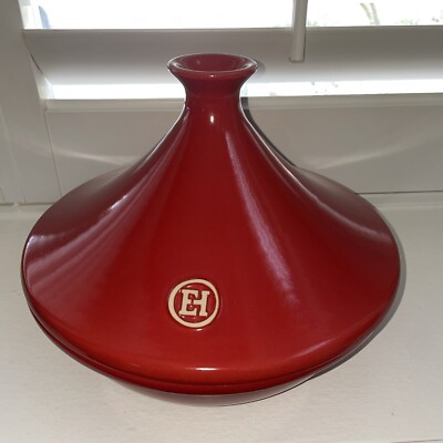 Emile Henry Moroccan Tagine Flame Cooking Vessel Ceramic Rust Red ...