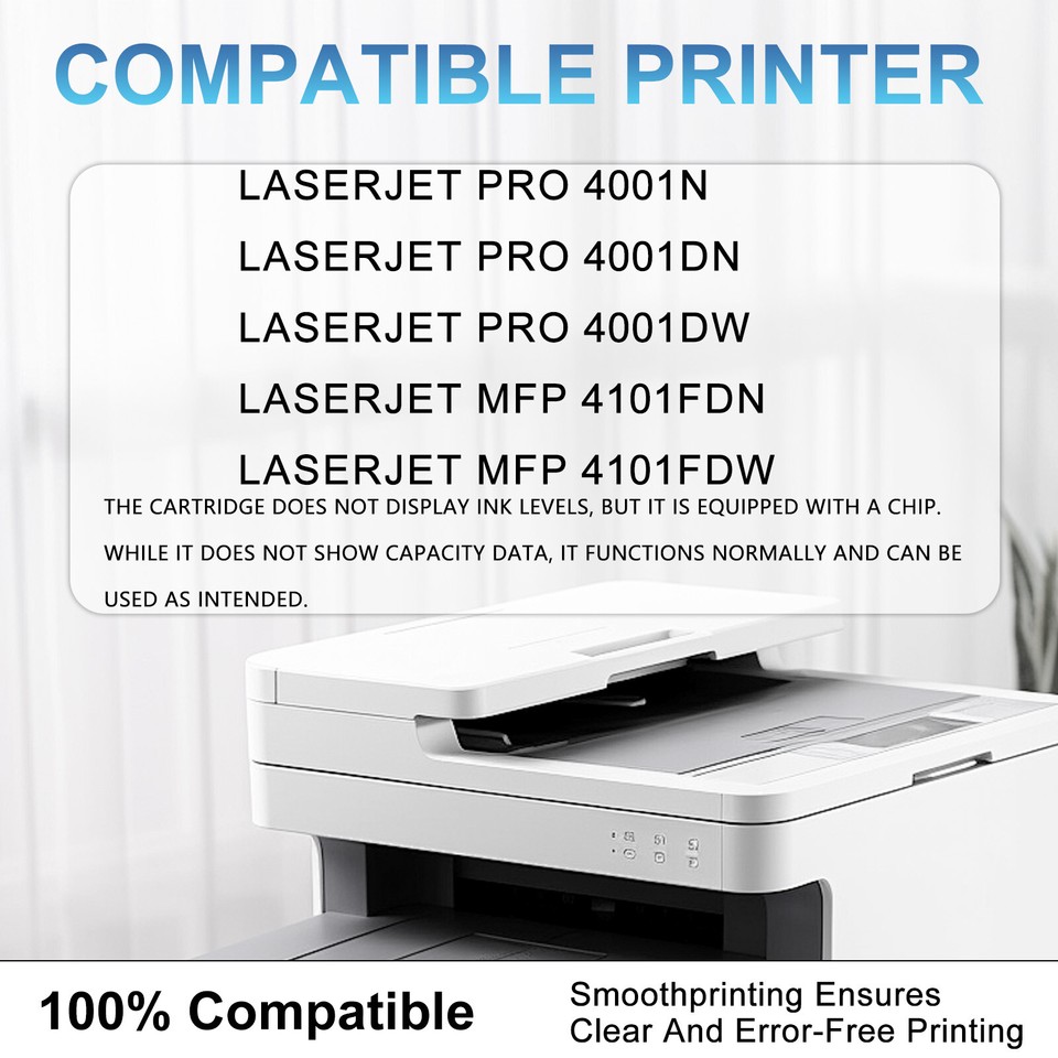 8PK 148X Toner Cartridge with Chip for HP LaserJet Pro 4001dw 4001n MFP ...