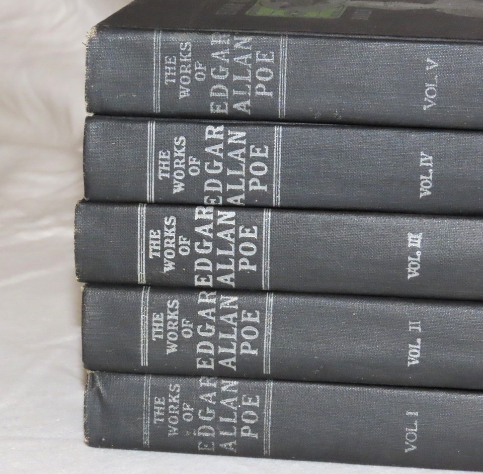 5 Volume Set ~ Edgar Allan Poe ~ Raven Edition ~ 1904 | eBay