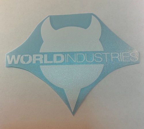 WORLD INDUSTRIES Logo #5 - Die Cut Vinyl Decal Sticker Vintage Skate ...