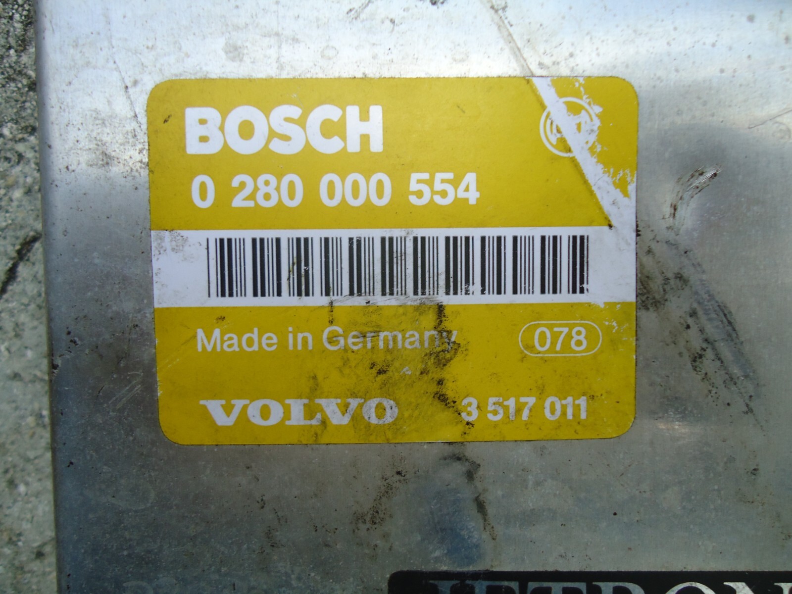 VOLVO 240 ECU/ ECM / BOSCH/ JETRONIC | eBay