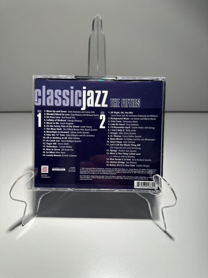 Classic Jazz The Fifties 50's Time Life Music 2 CDs Various Superstar ...