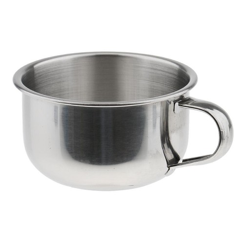 Stainless Steel Men Shaving Mug Bowl Barber Beard Soap Mug Cup for ...