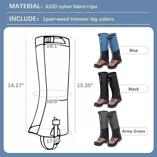 Weed Eater Leg Chaps, Leg Guards for Trimming, Protective Shin Savers ...