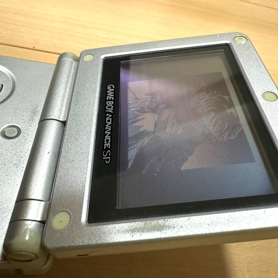 GAMEBOY ADVANCE SP Silver Nintendo AGS-001 Tested GBA Game From Japan ...