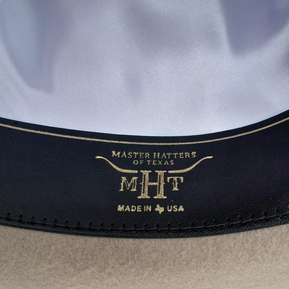 Master Hatters Of Texas Cowboy Hat Gray Brown 3X Beaver Blend Size 7 | eBay