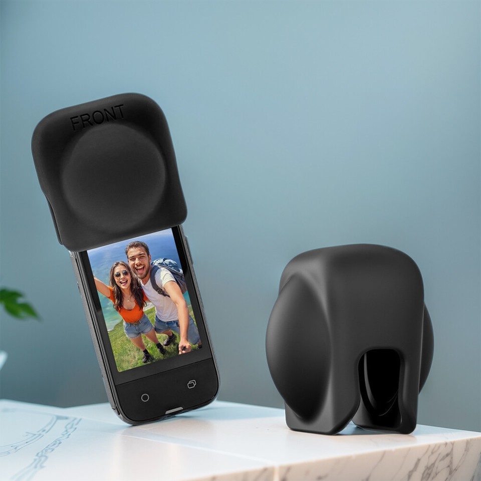 Silicone Camera Lens Cover Anti-fall Protector Case for Insta 360 X4 ...