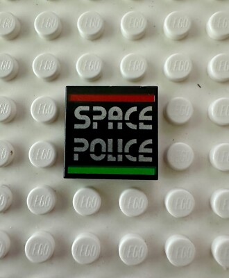 LEGO Black Tile 2 x 2 w/Space Police II Logo 3068pb0029 | eBay