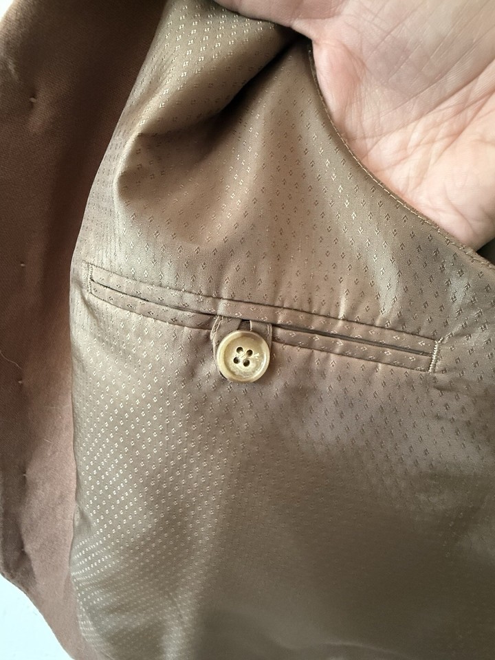 Vintage Custom Men’s Five-Button Brown Suit Vest | eBay