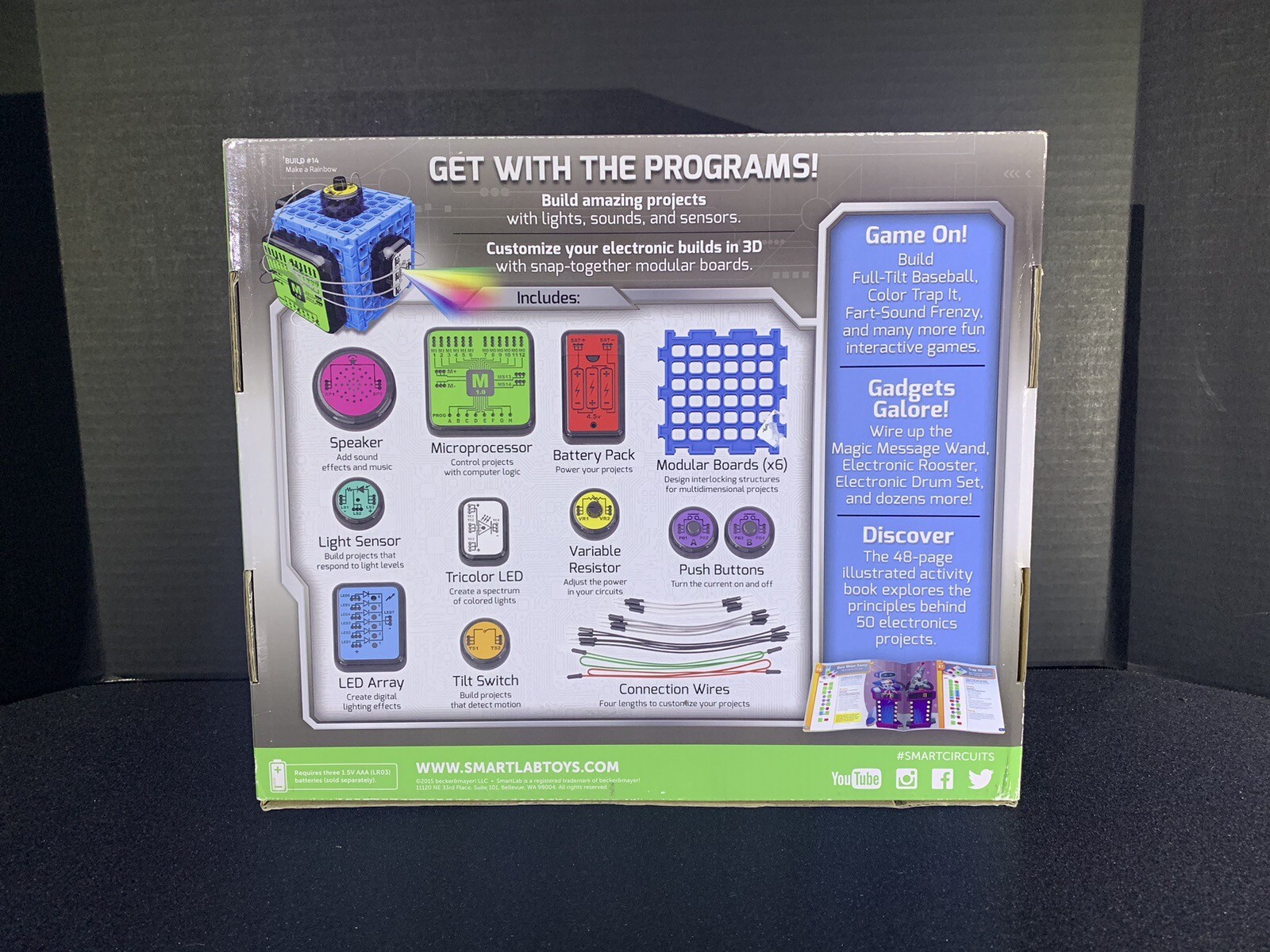 Smart Circuits SmartLab Toys Games & Gadgets Electronics Lab Ages 8 ...