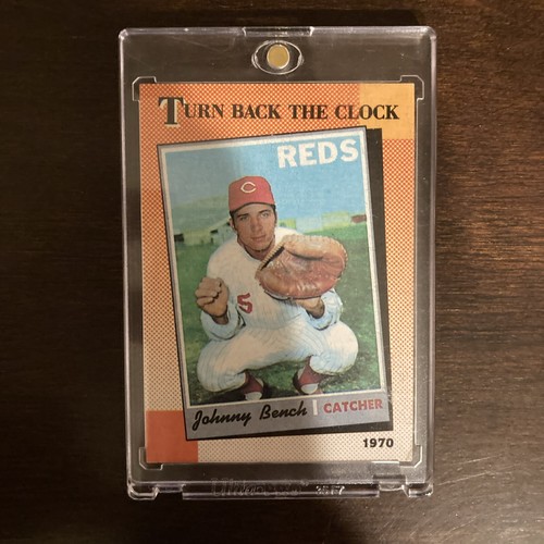 Johnny Bench Turn Back the Clock 1990 Topps 664 Cincinnati Reds | eBay