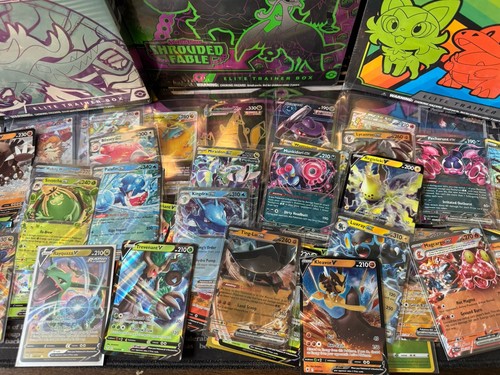 50 Pokémon Card Lot - ONLY Ultra Rare, Double Rare, Full Art, Radiant ...
