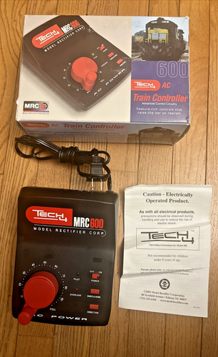 MRC Tech 4 600 Power Pack Model Train Controller Transformer All Scales ...