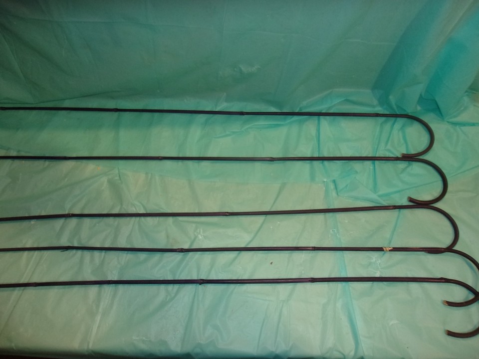 Circa 1950's CARNIVAL PRIZE GROUP OF 5 PURPLE 35" LONG WALKING CANES ...