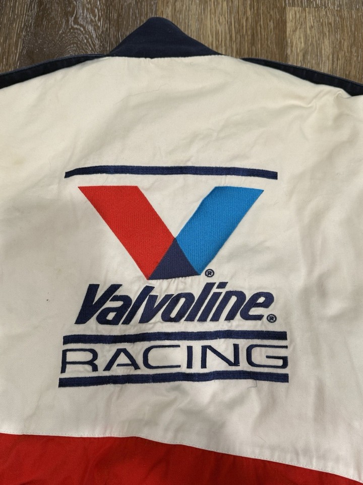 VTG Mark Martin Nascar Jacket Rouch Racing Vavoline Ford Cummins Size ...