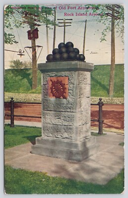 Monument Site of Old Fort Armstrong Rock Island Arsenal Illinois IL ...