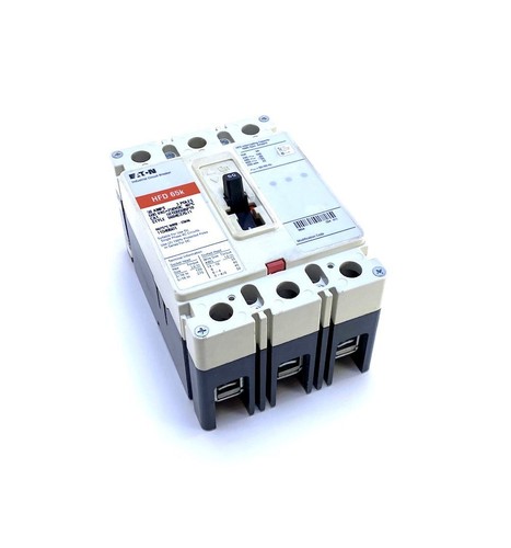Eaton HFD3050BP10 3 Pole 50 Amp 600 Vac Breaker w/TEST REPORT ...