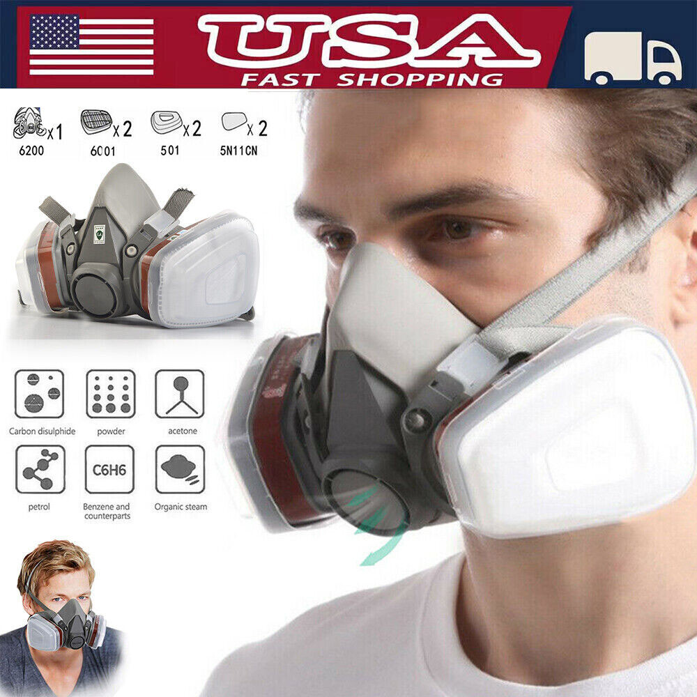 NEW Gas Mask Half Face Respirator Paint | Grelly USA