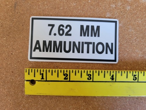 Military Vehicle 7.62 Ammo Decal Bradley M113 APC M900 M800 M936 ...