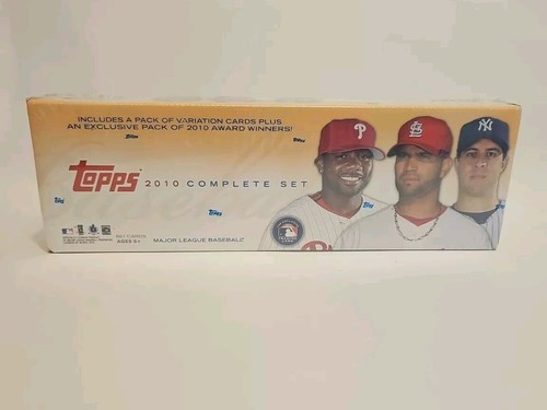 2010 TOPPS COMPLETE SET BASEBALL - FACTORY SEALED 661 CARDS+5 CARD PACK ...