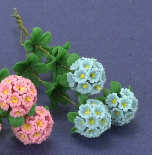 Dollhouse Miniature Blue Rhododendron Stems, Set of 3, by Falcon ...