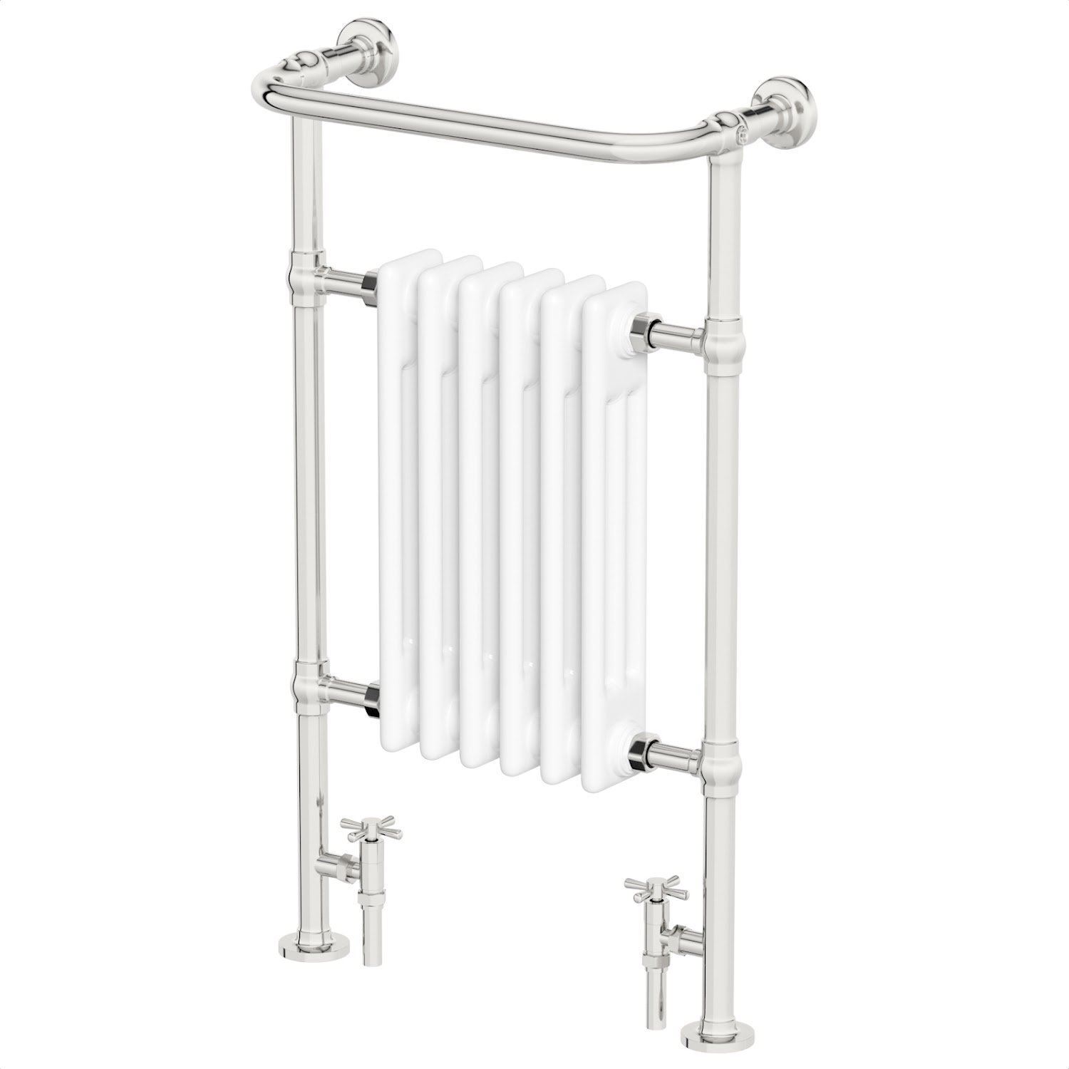 Traditional Heated Towel Rail Radiator Victorian Column Bathroom Rack ...