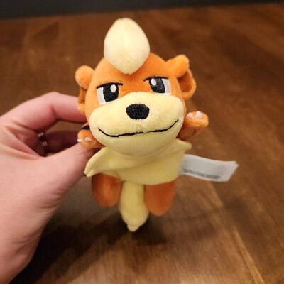 Pokemon Center Growlithe Kuttari Cutie Plush 6" Laying Down Bean Bag ...