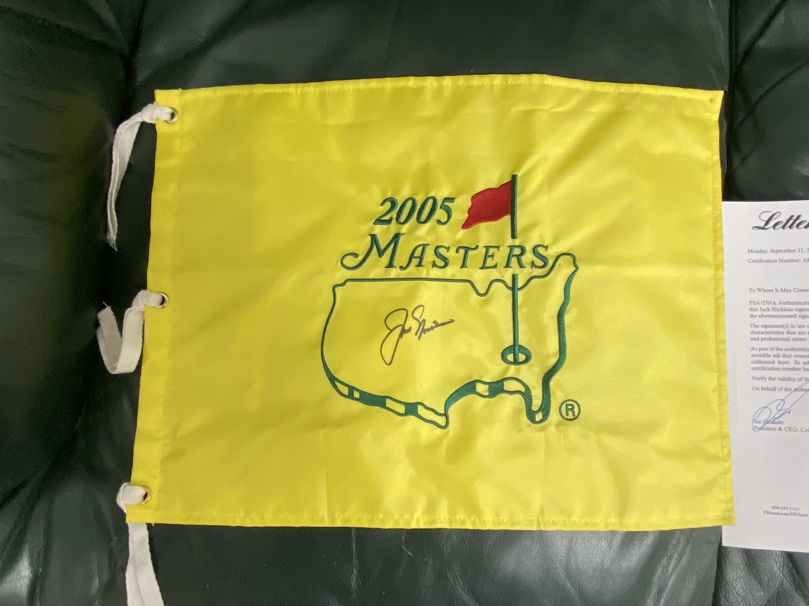 Golf Memorabilia | Autographed Pin Flags