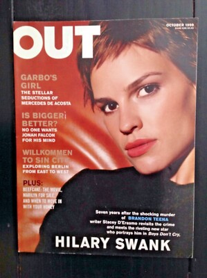 October 1999 OUT Magazine Hilary Swank Interview 🏳️‍🌈 LGBTQ Cover Story ...