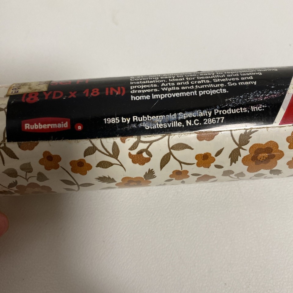 VTG JUMBO Roll Contact Paper Self-Adhesive Plastic Flower BLOSSOM ...