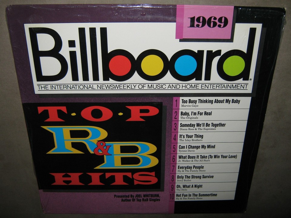 BILLBOARD Top R&B Hits 1969 SEALED Vinyl LP Sly Family Stone Dells ...