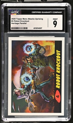 2020 Mars Attacks Uprising Robot Knockout Heritage Parallel CGC 9 | eBay