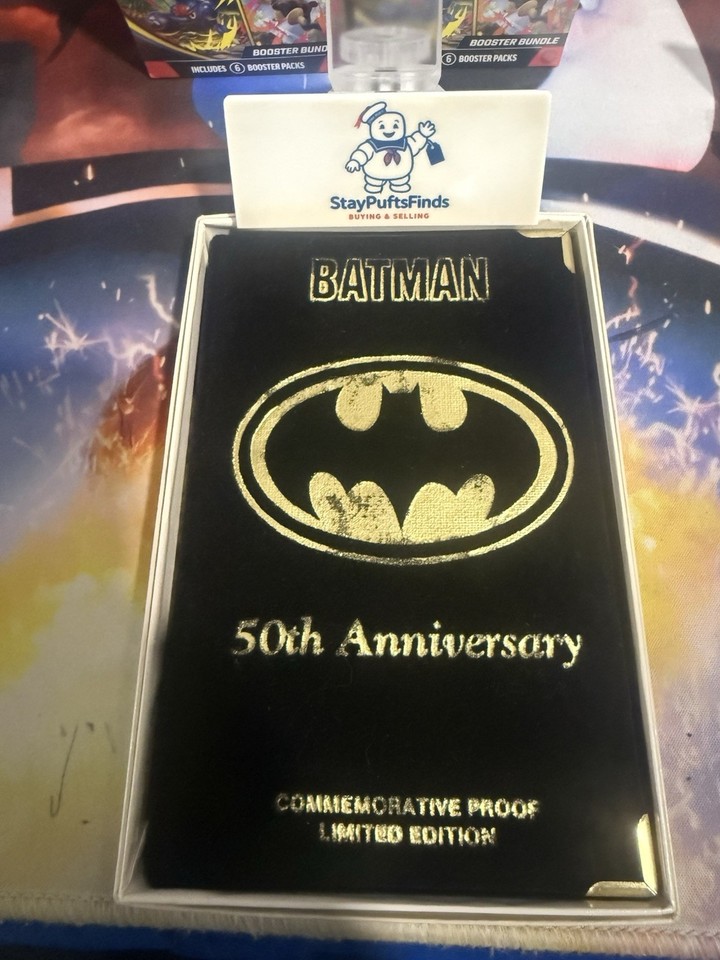 Batman 50 Years Joker Commemorative Silver Coin One of 25,000 Rare Low ...